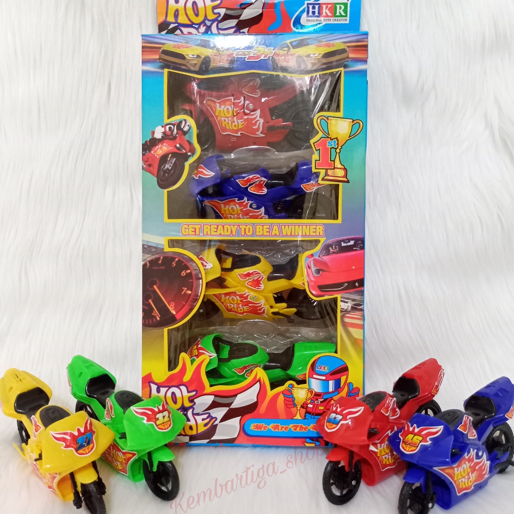 Jual Mainan anak laki-laki hot ride motor sport mini motor-motoran ...