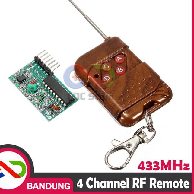 Jual REALPICT REMOTE 4 CHANNEL RF TRANSMITTER AND RECEIVER 433MHz 5V ...