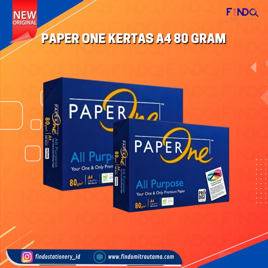 Jual Paper One Kertas A4 80 gram | Shopee Indonesia