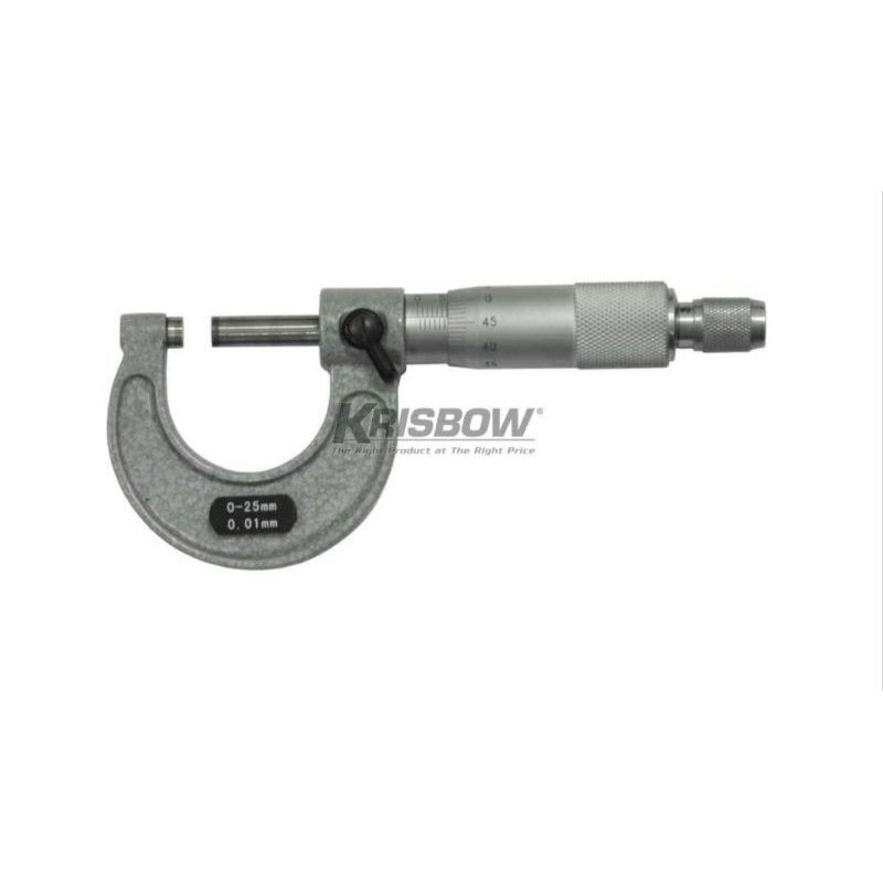 Jual KRISBOW OUTSIDE MICROMETER 0-25MM/0.01MM | Shopee Indonesia