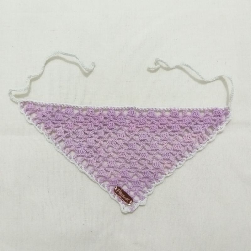 Jual Crochet bandana bando rajut segitiga crochet headband | Shopee ...
