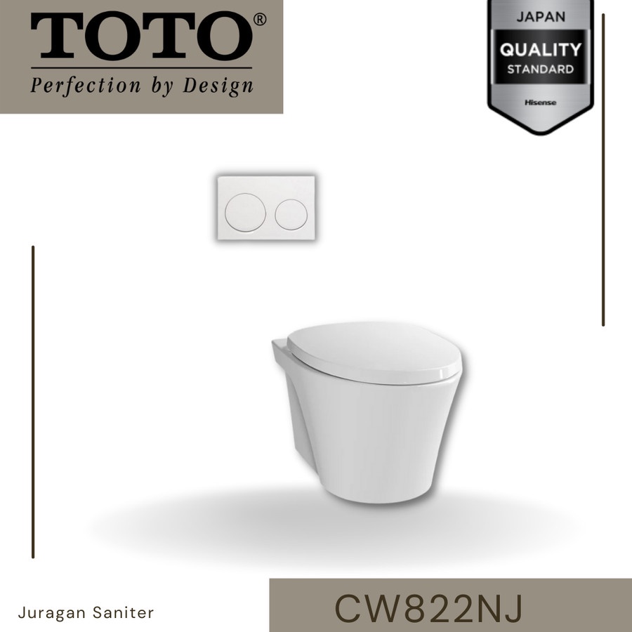Jual TOTO CW822NJ KLOSET DUDUK GANTUNG | Shopee Indonesia