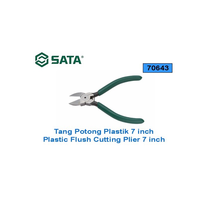 Jual SATA 70643 Tang Potong Plastik 180 mm / 7 Inch Plastic Flush ...