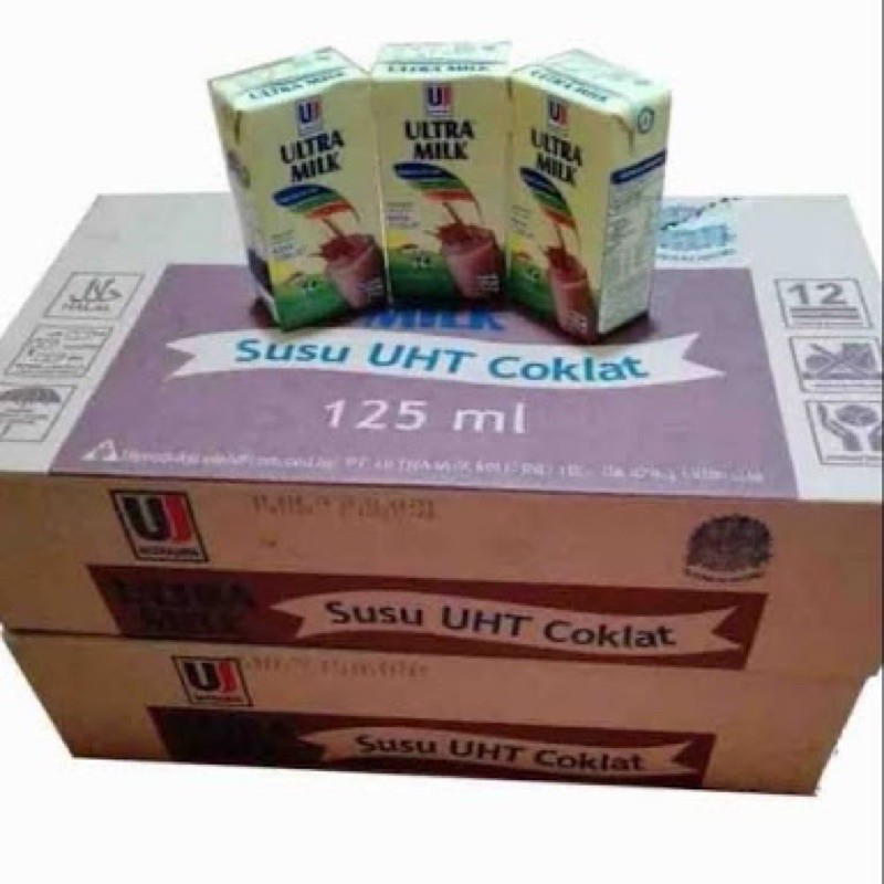 Jual susu ultra 125 ml coklat 1 DUS isi 40 pcs | Shopee Indonesia
