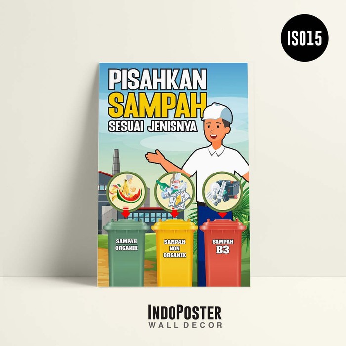 Jual Poster Safety K3 Pisahkan Sampah Sesuai Jenisnya Ukuran A1
