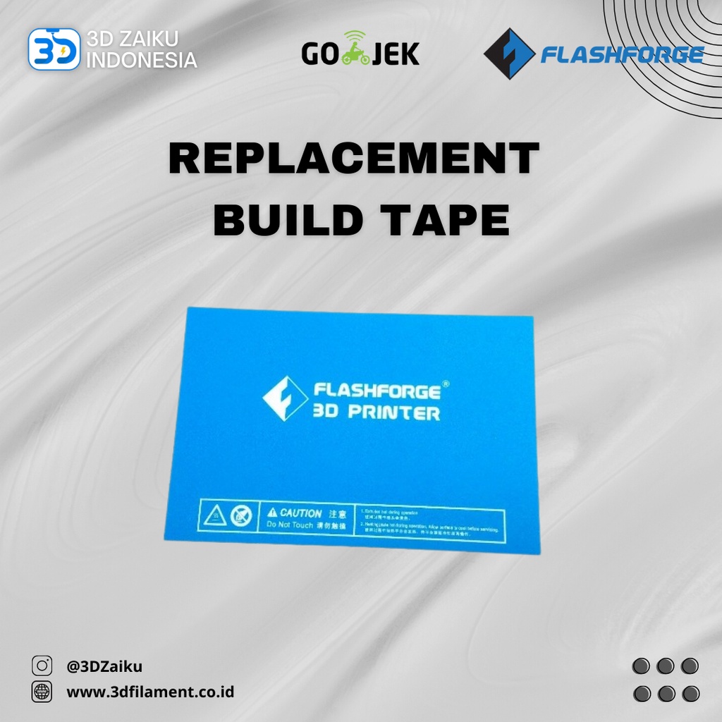 Jual Original Flashforge Creator Pro Replacement Build Tape Buildtak ...