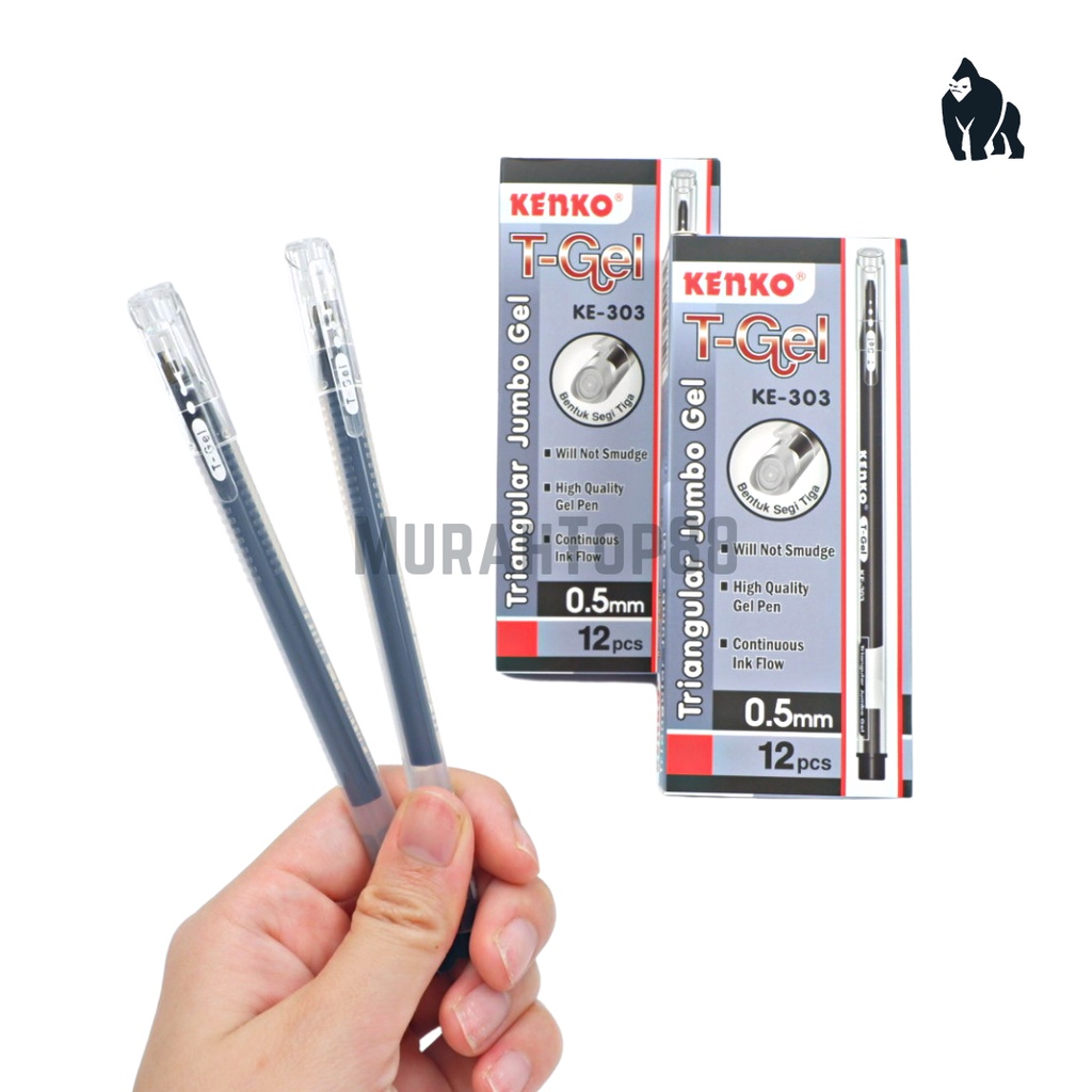 Jual Pulpen T-Gel KE-303 Kenko 0.5 mm / Triangular Jumbo Gel Pen ...