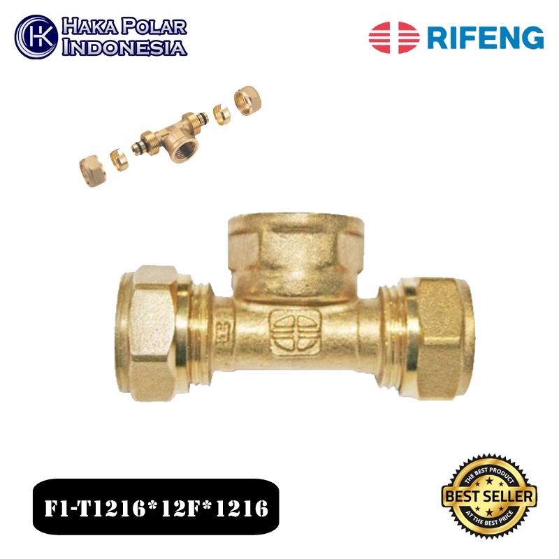 Jual Female Tee Drat Dalam Rifeng diameter 1/2" F1-T1216x12Fx1216 ...