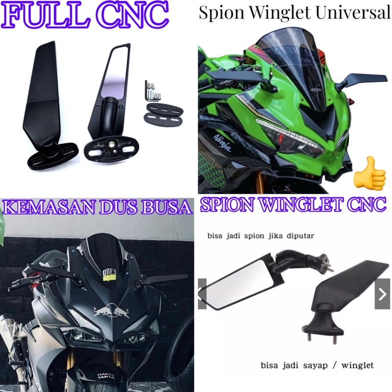 Jual SPION WINGLET FULL CNC KEMASAN DUS BUSA BARANG SESUAI FOTO/IKLAN ...