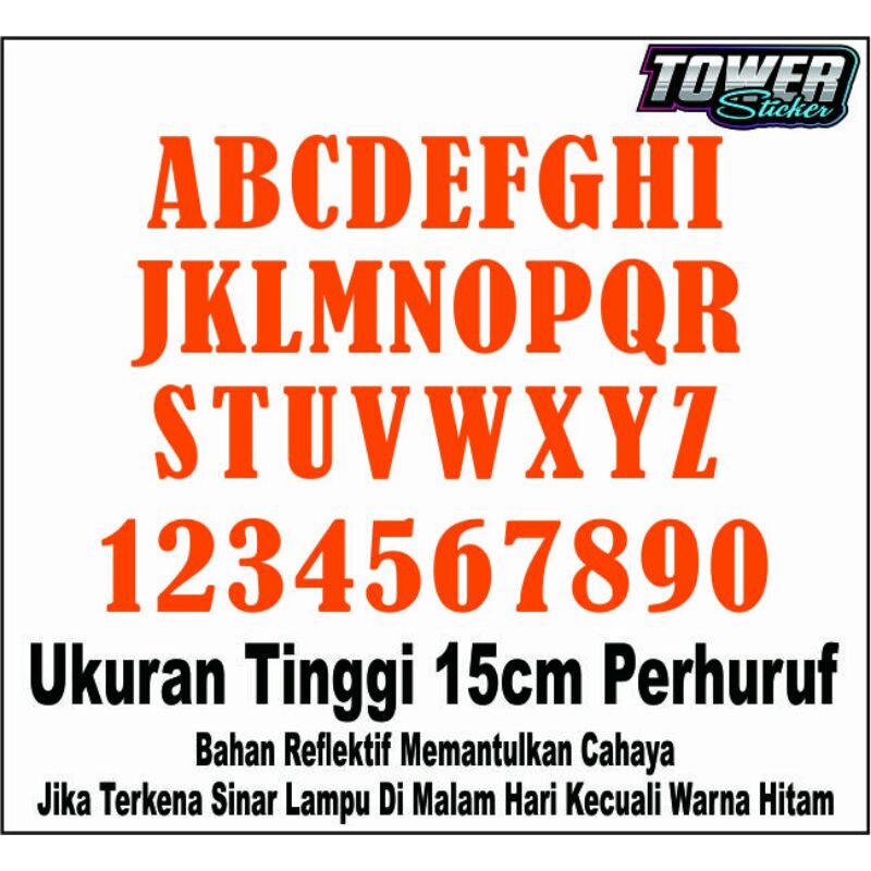 Jual Sticker cutting huruf satuan kaca gerobak etalase sticker usaha ...