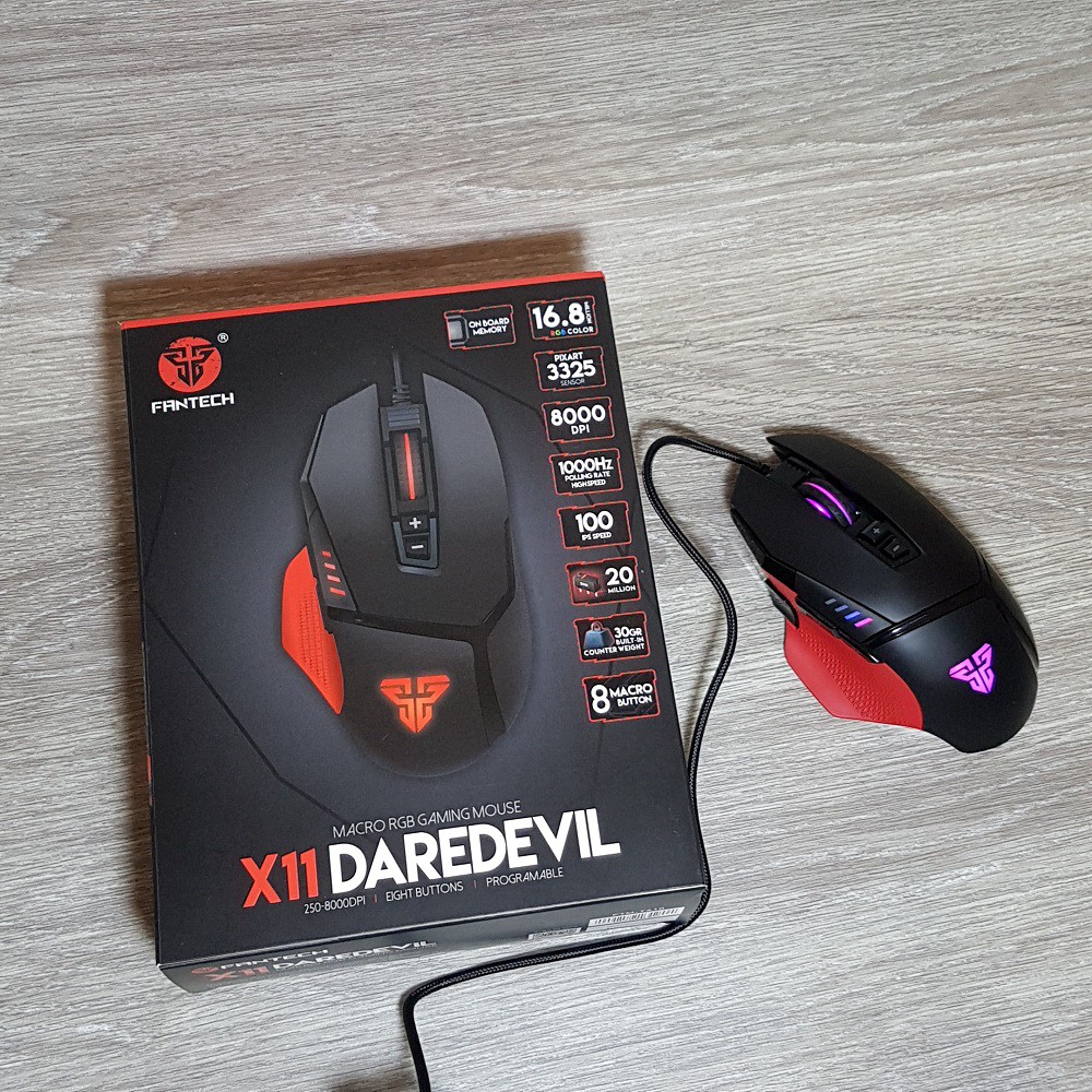Jual Fantech X11 Dare Devil Macro RGB Gaming Mouse | Shopee Indonesia