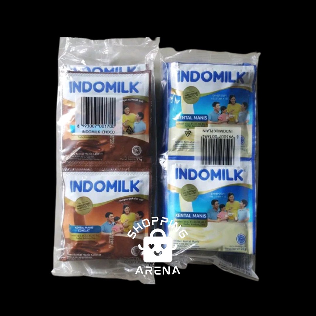 Jual Susu Kental Manis SKM Indomilk Sachet Coklat - Vanilla isi 6 ...