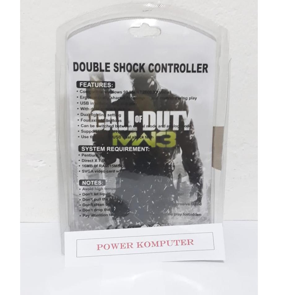 Jual M-Tech Gamepad Double Getar Joystick Stik Computer PC Laptop Stik ...