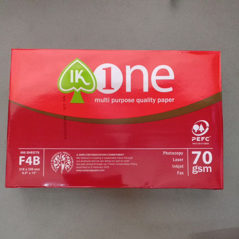 Jual kertas hvs folio / kertas hvs print Aone F4 70gr (1 rim) | Shopee ...