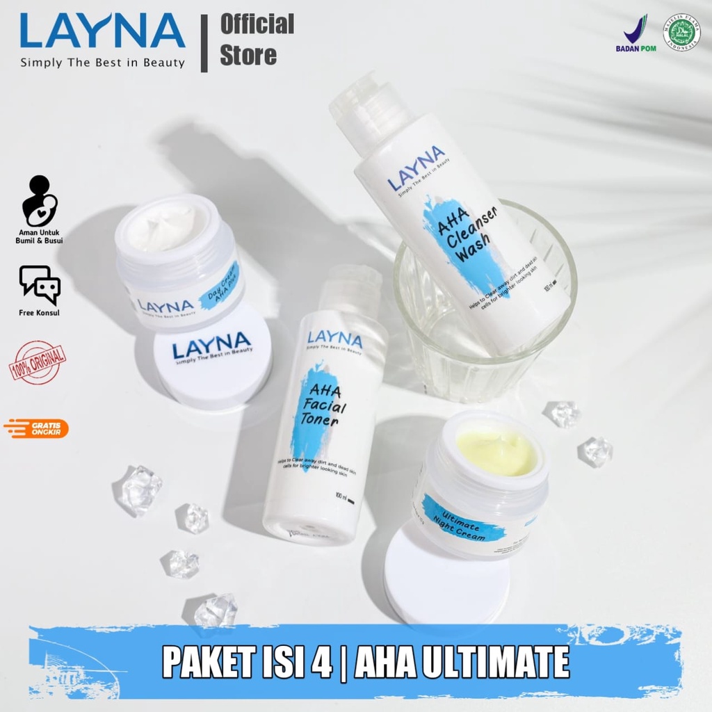 Jual Layna Paket AHA (ULTIMATE) isi 4 | KEMASAN BARU | Shopee Indonesia
