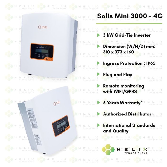 Jual Solis Solar On-Grid Inverter Mini-3000-4G + Wifi | Shopee Indonesia