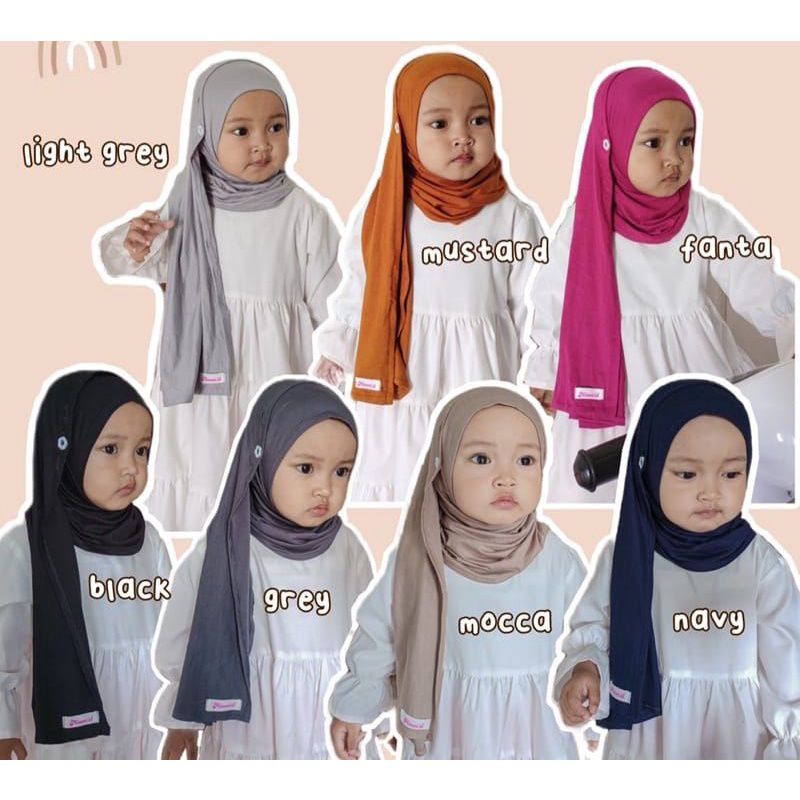 Jual pastan anak kancing pasmina instan anak kancing jahit dagu ...