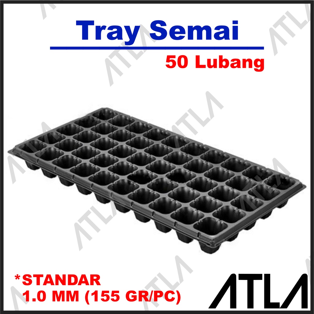 Jual Tray Semai 50 Lubang Traypot Seedling Bibit Wadah Pot Tray Benih ...