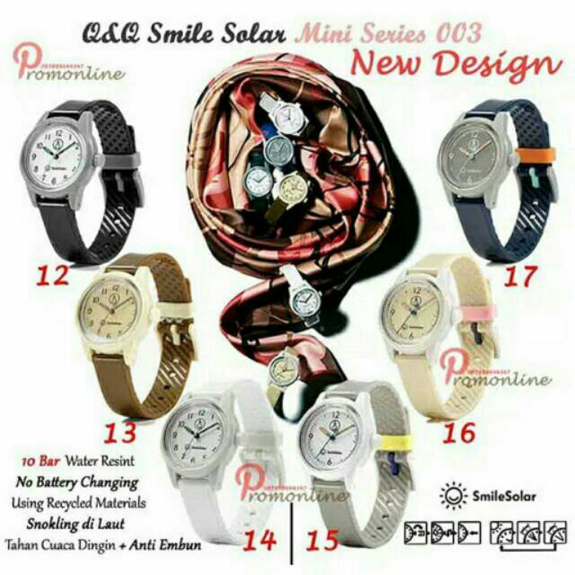 Jual Q&Q Smile Solar Mini NewDesign ( import Japan ) | Shopee Indonesia