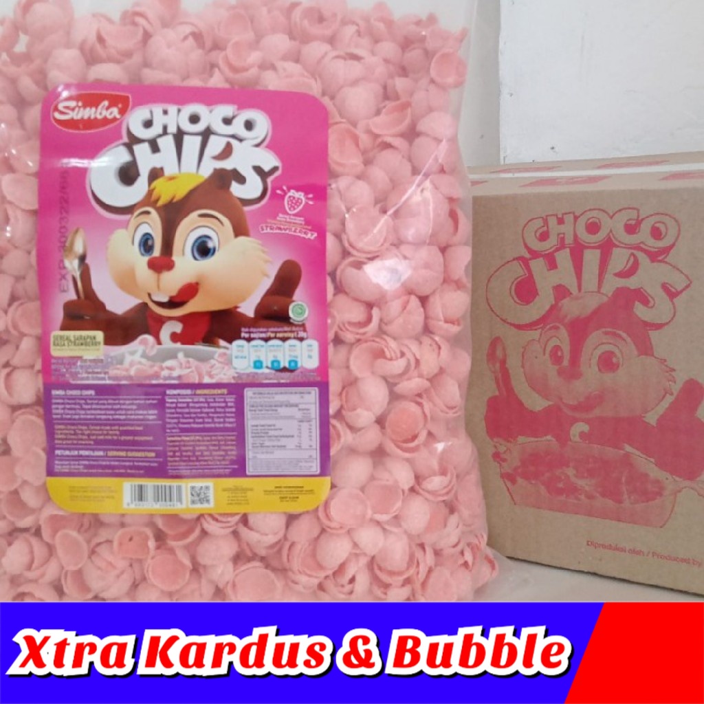 Jual Koko Krunch Coklat 500gr / Choco Chips Simba Stroberi - Raos Rasa ...