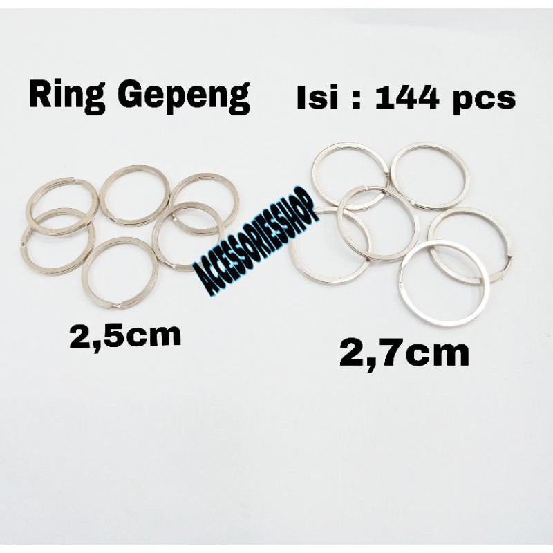 Jual Ring gepeng ring double ring gantungan kunci-1gross(144pcs ...