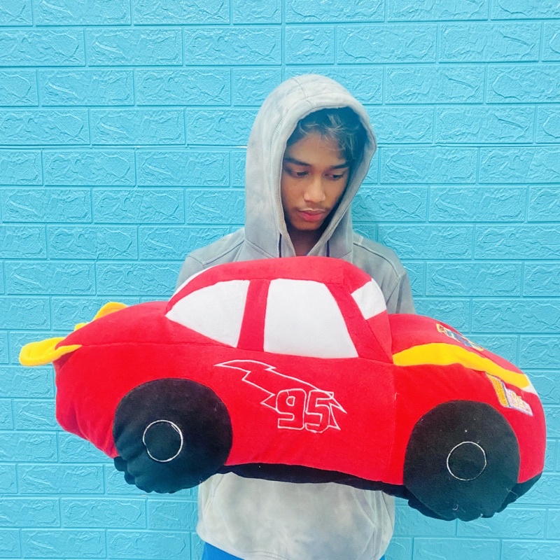 Jual Boneka Mobil Cars Jumbo Mcqueen Ukuran 70cm Berlabel SNI | Shopee ...