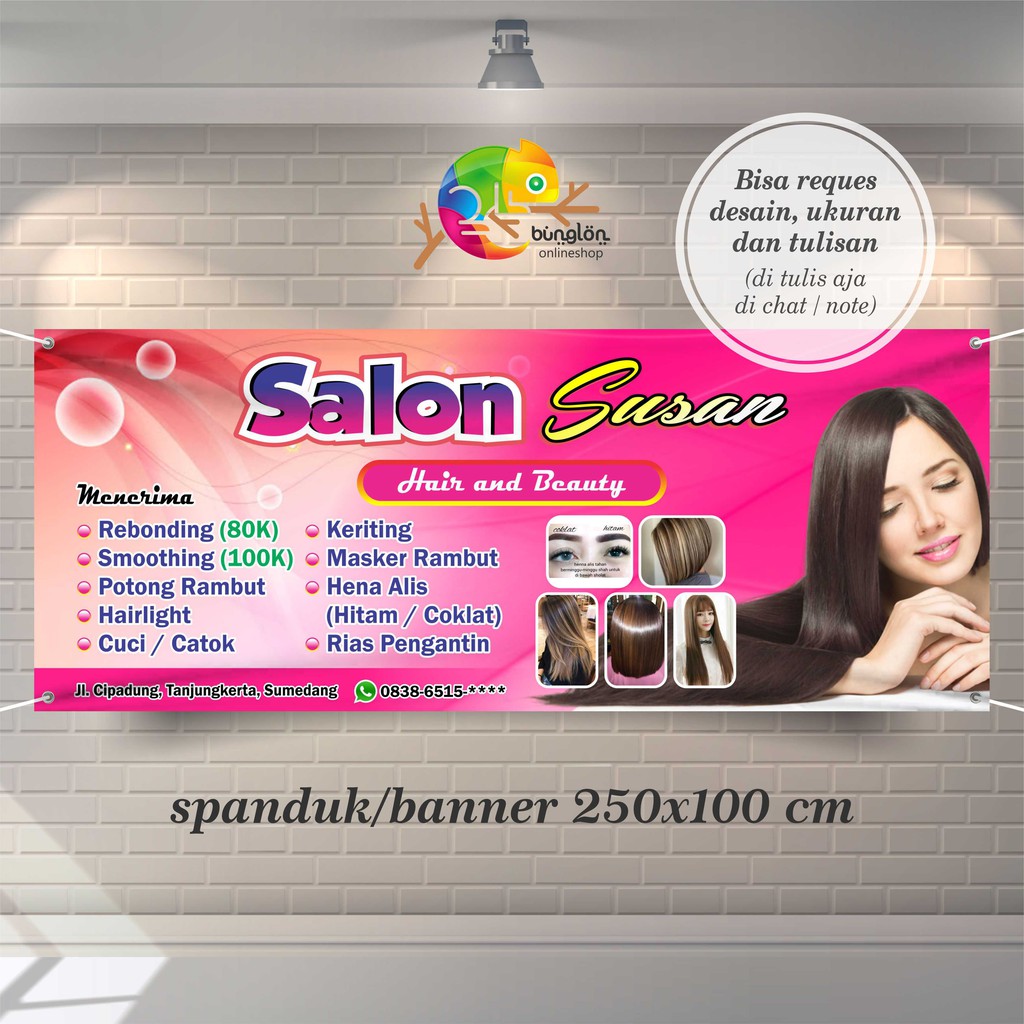 Jual Spanduk, Banner Salon | Shopee Indonesia