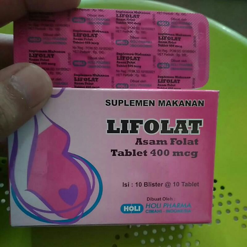 Jual LIFOLAT TABLET (Asam Folat 400 mcg) | Shopee Indonesia