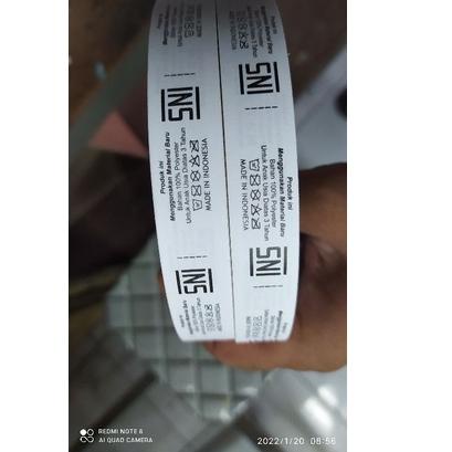 Jual [KODE PRODUK H8YNB4850] Jasa Printing label sni, logo, wash label ...