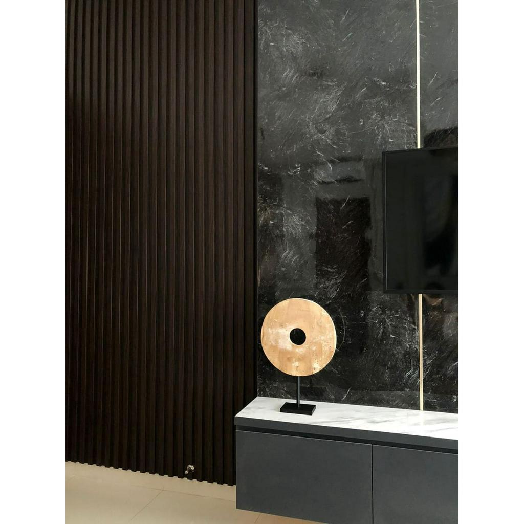 Jual Wall Panel BALIAN - E13 Fine Dark Triple Bar PVC / Panel Dinding ...
