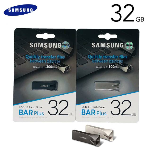 Jual Flashdisk Samsung 32GB BAR Plus 300Mbps Flash Drive USB 3.1 ...