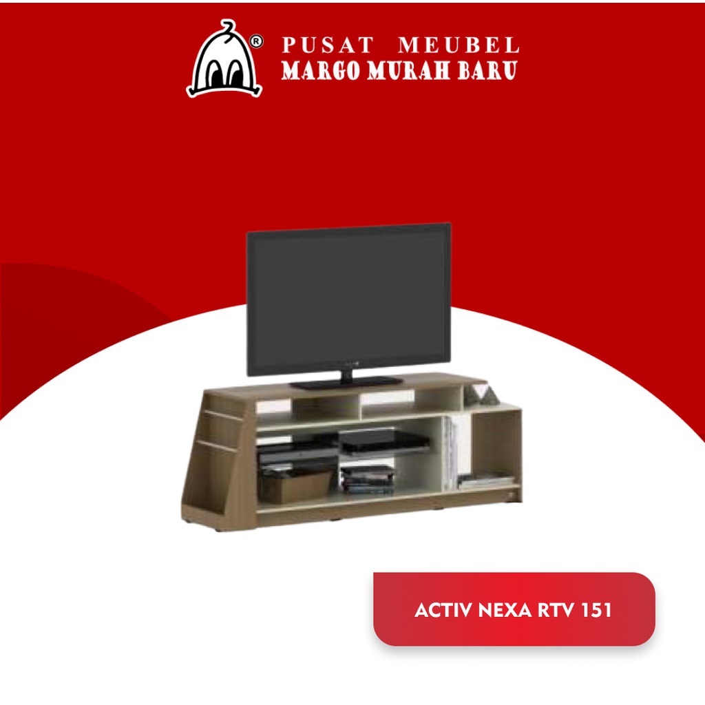 Jual Rak TV Minimalis / Meja TV Lengkap Serbaguna / NEXA RTV 151 activ | Shopee Indonesia