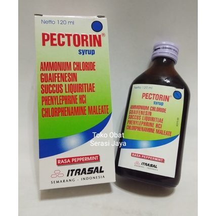 Jual Pectorin Syrup 120 ml Rasa Peppermint Meringankan Batuk & Pilek ...