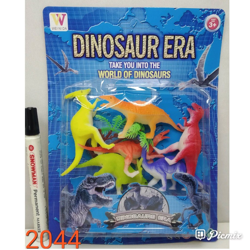 Jual Mainan Dino World / Dinosaur Era / Dinosaurus Kecil isi 6pcs (2044 ...