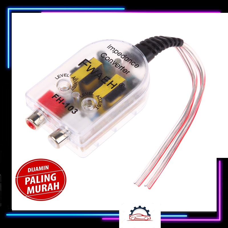 Jual Audio Converter Adaptop High To Low Adaptor Converter RCA High To ...