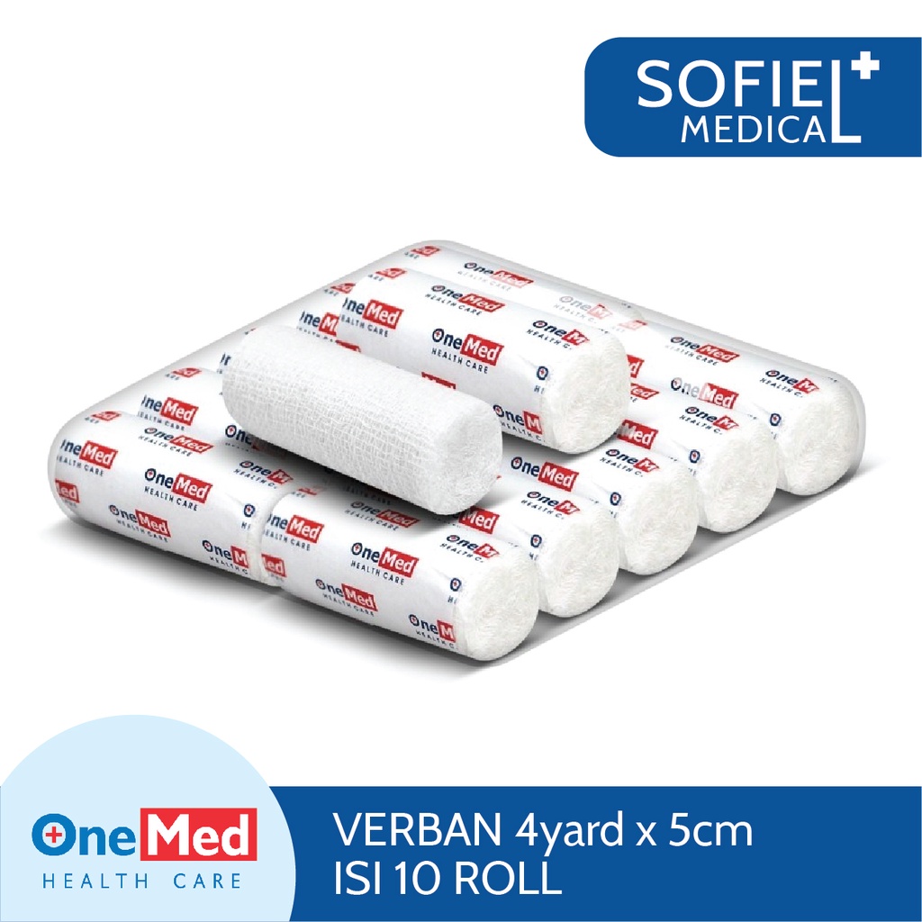 Jual Kasa Verban / Perban 4yard x 5cm OneMed (isi 10 roll) | Shopee ...