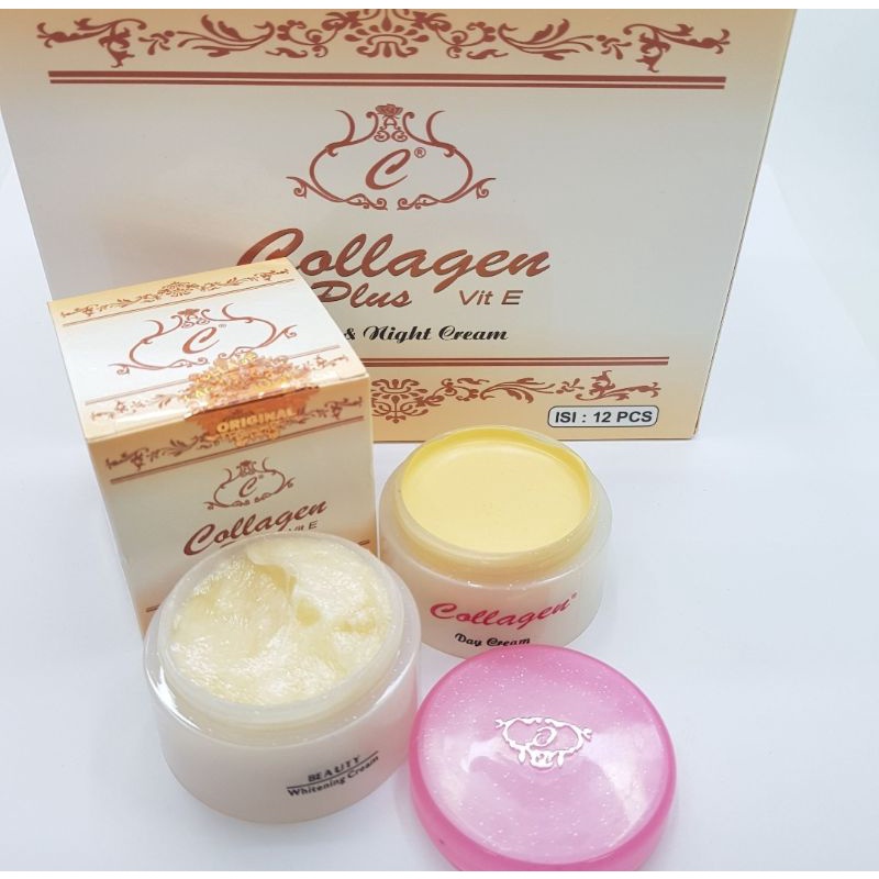 Jual (Lusin.an) Cream Collagen Susun bedak Collagen 2in1 | Shopee Indonesia