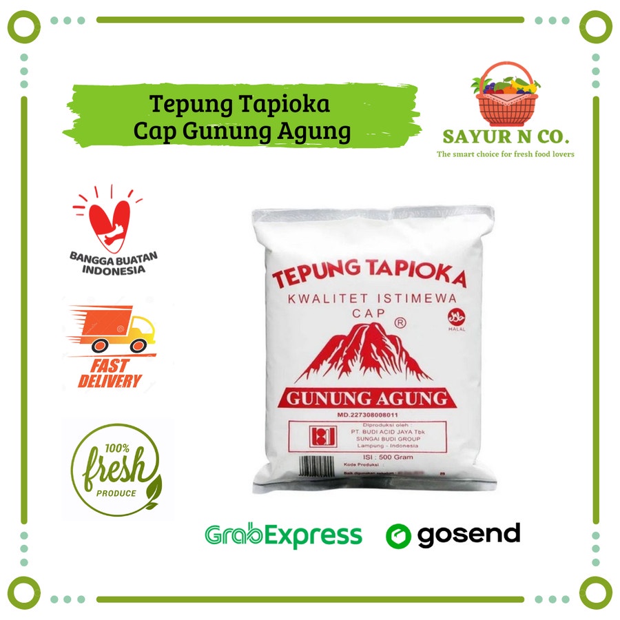 Jual Tepung Tapioka Cap Gunung Agung 500gr | Sayur N Co Bekasi | Shopee ...