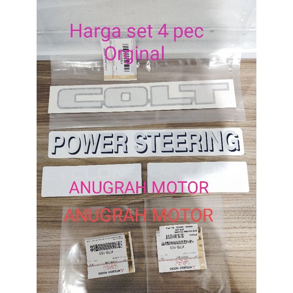 Jual Sticker set colt L300 dan power stering Cyclone 2 biji Orsinil ktb ...