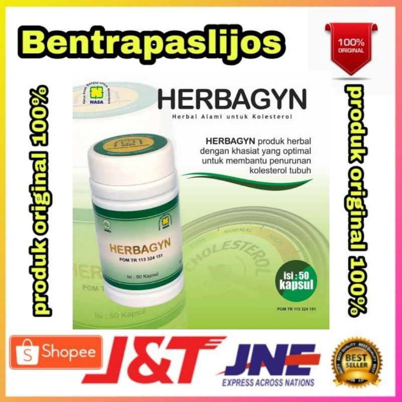Jual HERBAGYN OBAT PENURUN KOLESTEROL HERBAGYN 100% ORIGINAL | Shopee ...