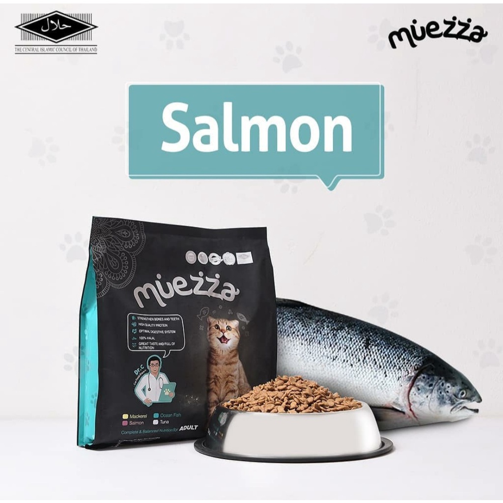 Jual Muezza Cat Food varian rasa Salmon | Shopee Indonesia