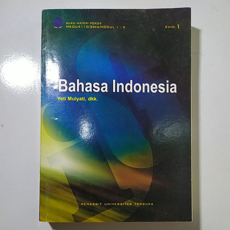 Jual Buku Materi Pokok / Modul Bahasa Indonesia MKDU 4110 Universitas Terbuka Original | Shopee ...