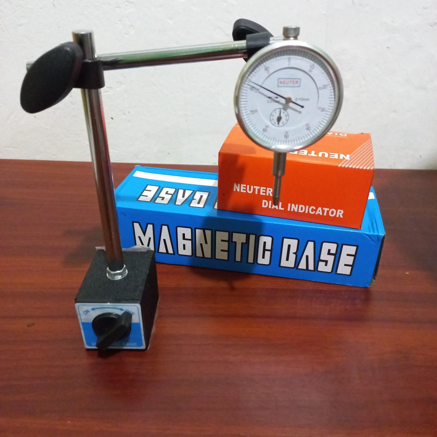 Jual Paket Magnetic Stand / Magnet Base + Dial Indicator Indikator ...