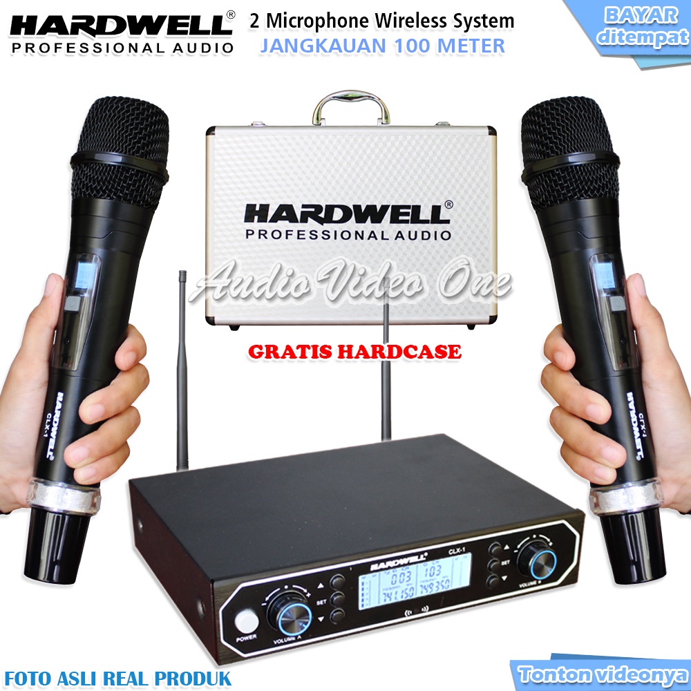 Jual Mic Wireless HARDWELL CLX1 Microphone Wirles 2 Chanel CLX-1 ...