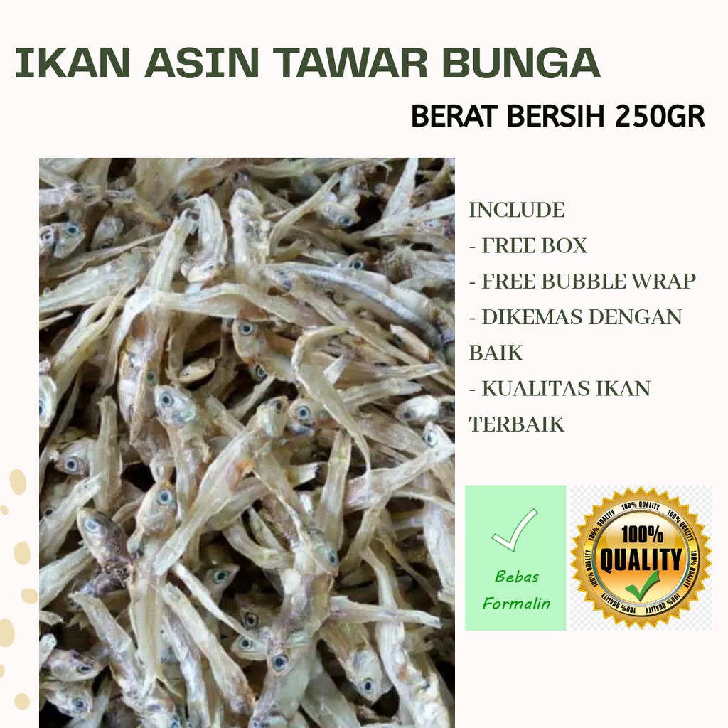 Jual IKAN ASIN TERI BUNGA | Shopee Indonesia