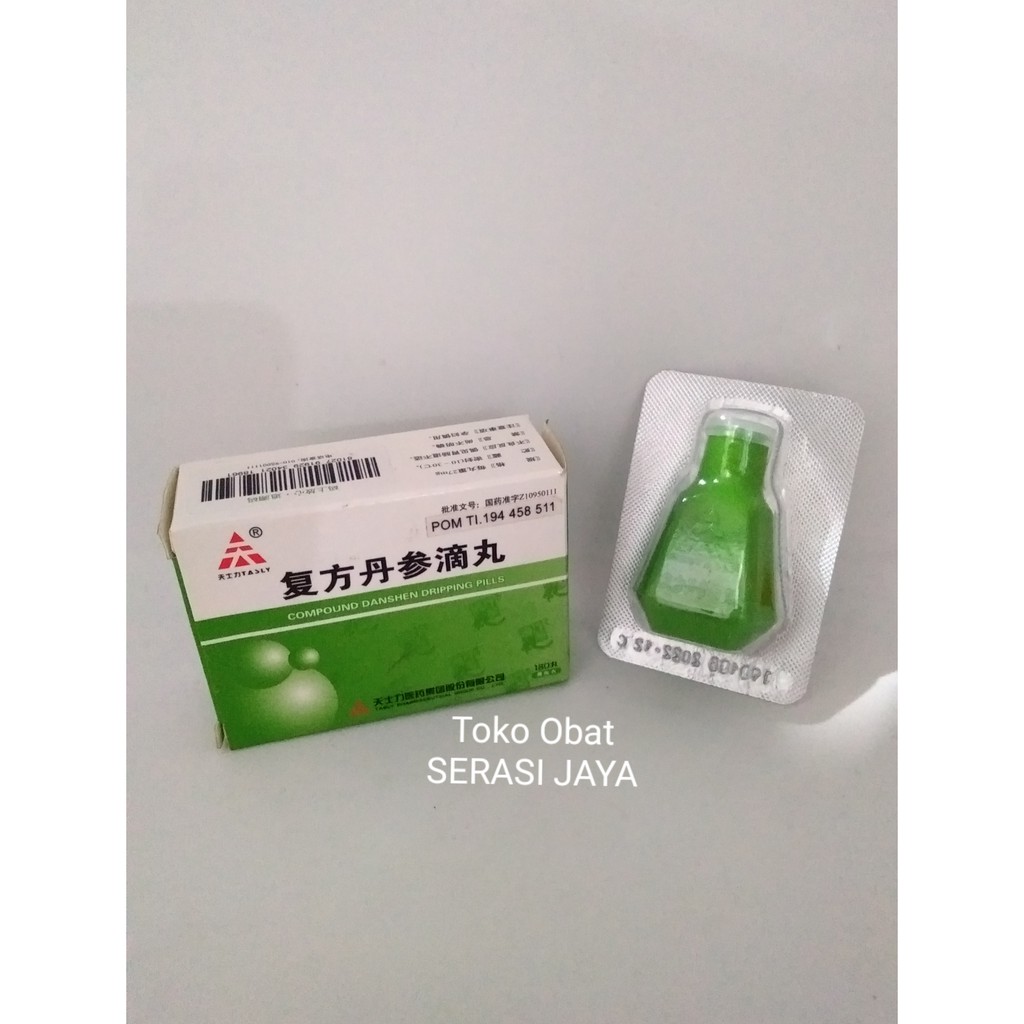Jual Tasly Compound Danshen Dripping Pill botol 180 Pil Obat Jantung ...