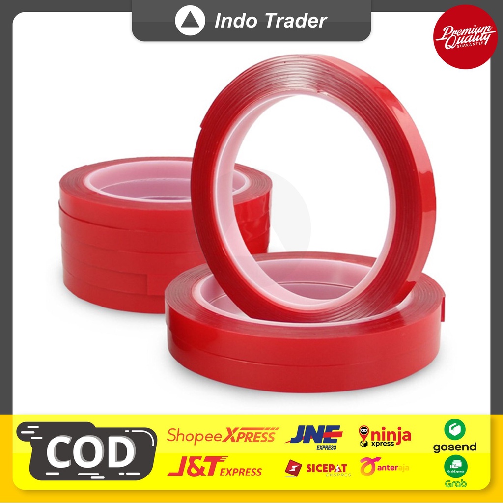 Jual Perekat Double Tape Acrylic Adhesive Transparent Sticker 3Meter ...