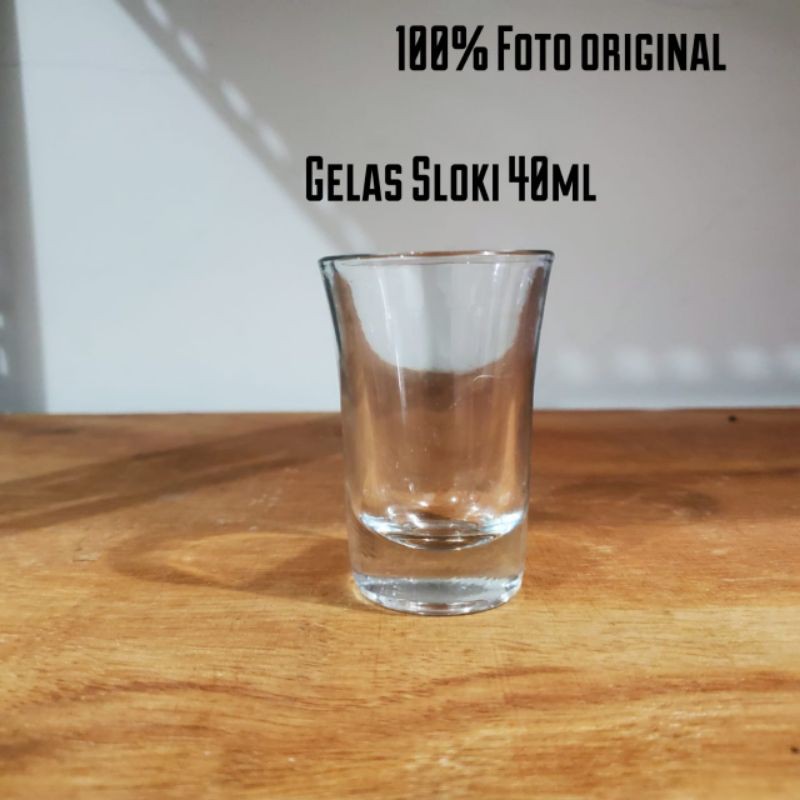 Jual (beli ≥6 = @Rp3K) Gelas sloki 40ml. Sloki Kaca kecil . Shotter ...