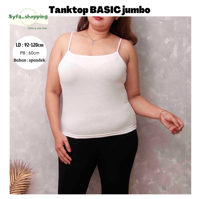 Jual Tanktop Basic Jumbo-Tanktop BIG SIZE XXL-singlet Wanita big-Tangtop polos | Shopee Indonesia