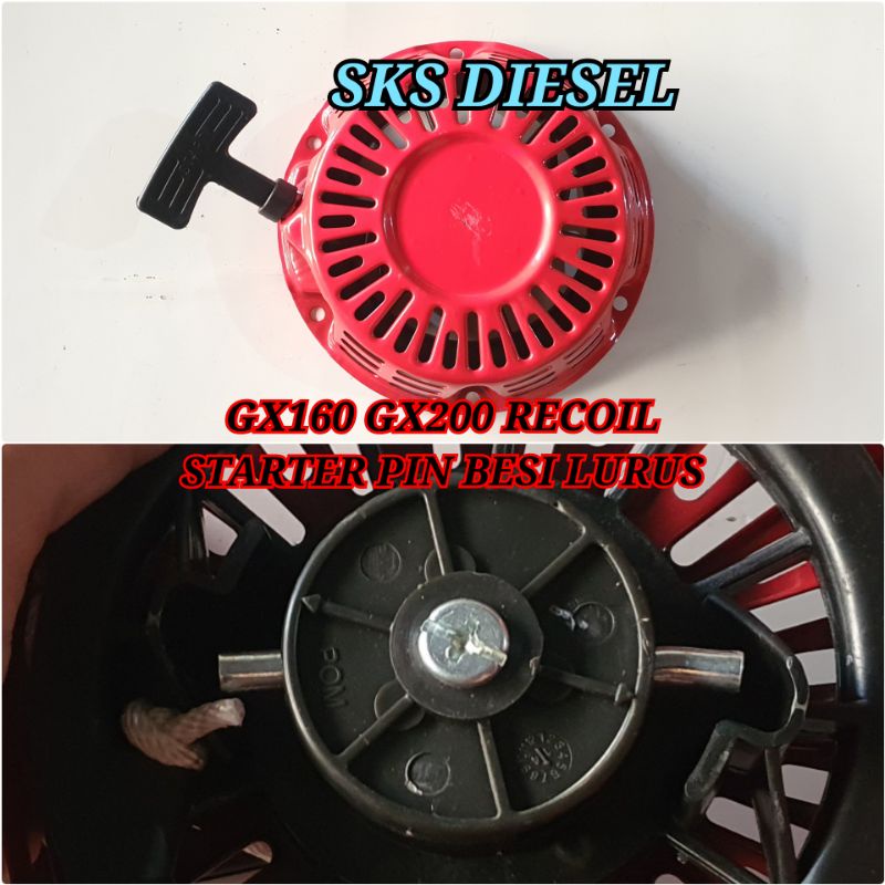 Jual GX160 GX200 Recoil Starter Kap Engkol Mesin Honda Thailand Model Kuda2 Besi Bulat 5.5Hp 6 ...
